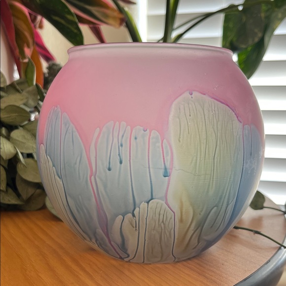 Nouveau | Accents | Art Nouveau Vintage Hand Painted Rueven Glass ...